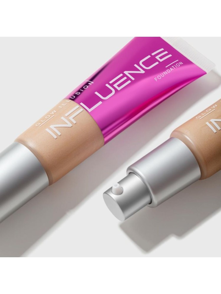 Тональная основа сияющая Influence Beauty Glow illusion Foundation ...