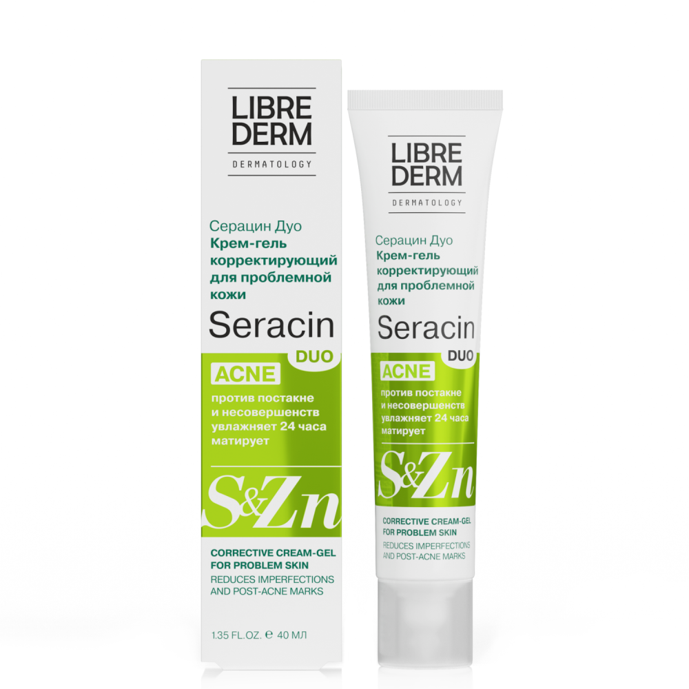 Крем-гель корректирующий для проблемной кожи «Серацин» Librederm ...