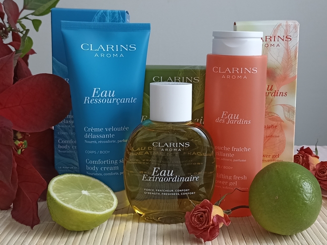 Фитоароматерапия от Clarins. Ароматическая вода, крем для тела и гель ...