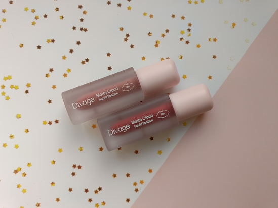 Divage Matte Cloud Liquid Lipstick №01 Peach Divine и №07 Bare Berry ...