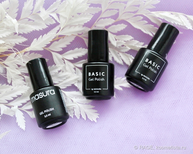 Гель-лаки Masura Basic Gel Polish: три оттенка в розово-сиреневой гамме ...