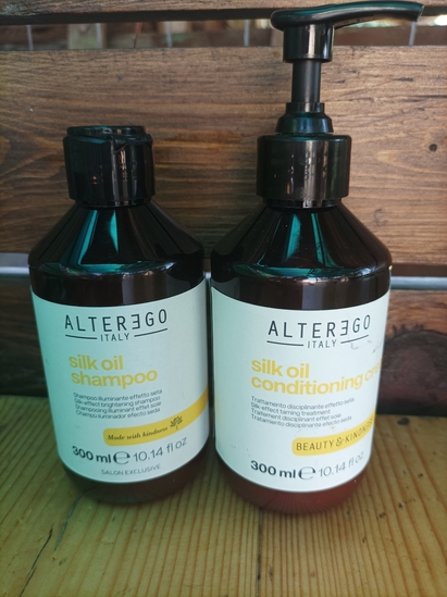 Летний шёлковый уход Silk Oil от Alter Ego Italy. Фото до и после ...