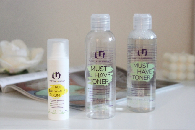 Уход был хорош, кое-что я повторила. The U Must have Toner & True Baby ...