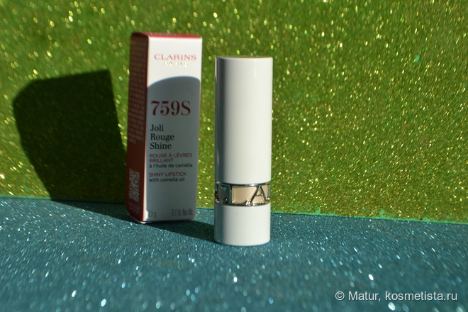 Лучшая губная помада Clarins Joli Rouge Shine Lipstick в отттенке 759S ...