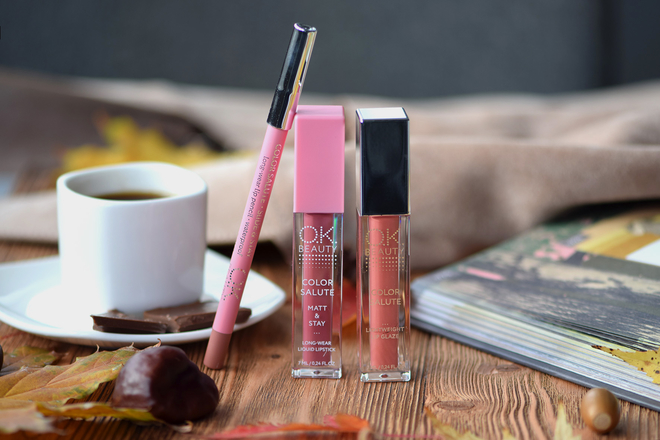 Красивые губки с OK Beauty: матовая помада, блеск и карандаш в ...